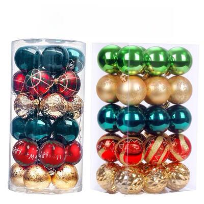 christmas decoration tree 6cmplastic ball hanging ornaments