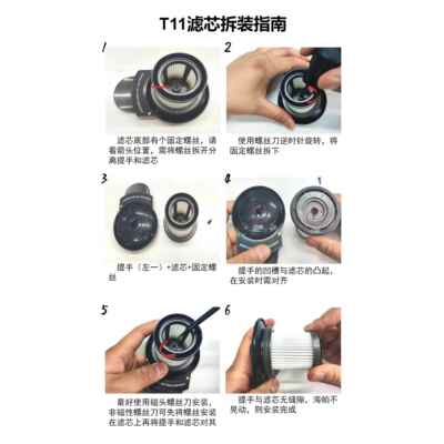 小狗吸尘器配件小狗T11 Pro Rinse/ T11 Cyclone/T11 Pure/过滤芯