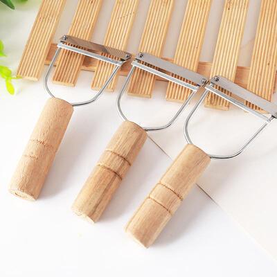 Small wooden peeler for fruits and vegetables, kitchen tool,