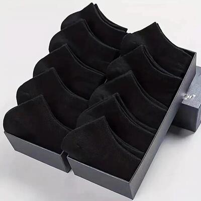 10 Pairs Men Boat Socks Business Sport Sweat Absorption Matu