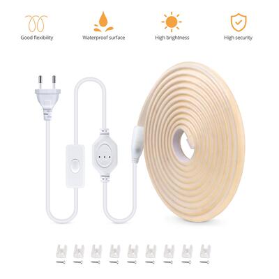 20M 40M High Bright COB LED Strip Light 288leds/M EU Plug 22