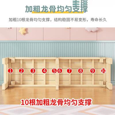 折叠加宽床拼午接双床边床家用婴人儿床儿童人休床成床木