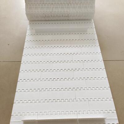 pob塑料网带链板50.8节距平板输送带pp食品级模块塑料传动网链厂