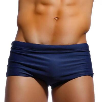 Sexy Swimming Trunks Mens Swim Boxer Briefs Swimwear Young M