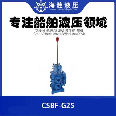 船用锚绞机液压阀 绞缆机手动比例换向阀CSBF-G25