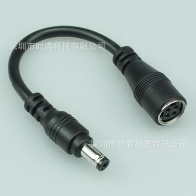 生产power din转DC5.5电源线打印机适配器转接线中kppx 3 4pin