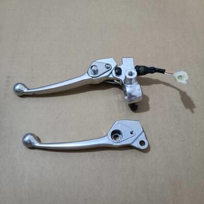 适用铃木USR125 HJ125T-21踏板摩托车左后刹手把镜座总成手柄刹把