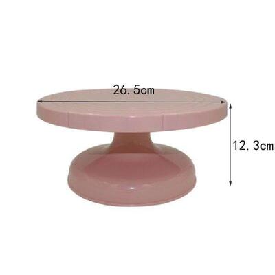 12inch Plastic Cake Plate Turntable Rotating Anti-skid