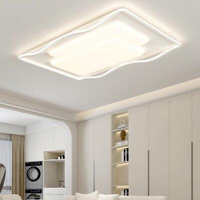 奶油风AL720102客厅主灯现代大气简护眼吸顶灯东中山灯具全约屋套