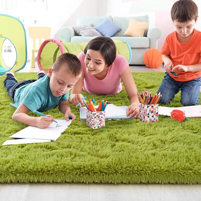 Fluffy Rug Living Room Area Thick Plush Shag Shaggy Rugs