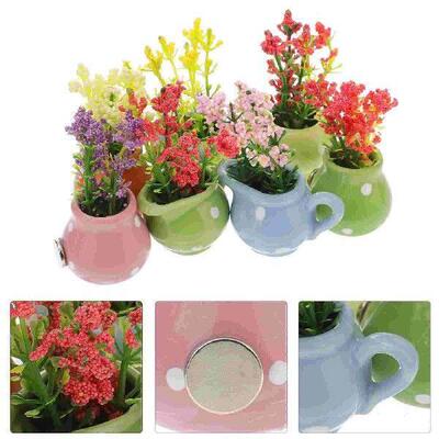 Locker Decor Potted Fridge Magnet Refrigerator Magnets