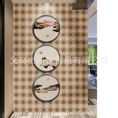 SA-X-1003-圆形带胶墙纸 创意客厅卧室橱柜学生寝室装扮壁画贴