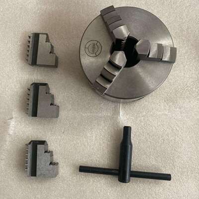 CJ0618车床用100MM2通孔三爪卡盘WM210V车床125MM8MM三爪卡盘