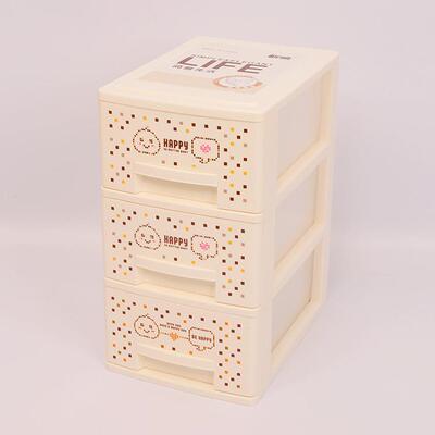 新陵R2136 抽屉式塑料桌面文件柜 A4四层塑料收纳柜