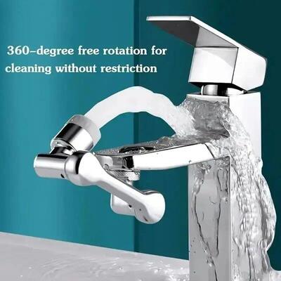2pcs Faucet Extender, ABS Robotic Arm,Single Mode,1080° Rot