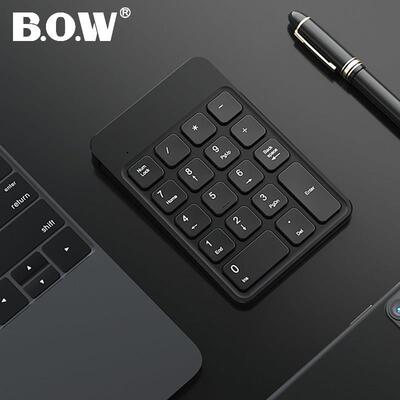 BOW航世 无线 线数字键盘USB外接迷你蓝牙小键盘有线 线会计财务