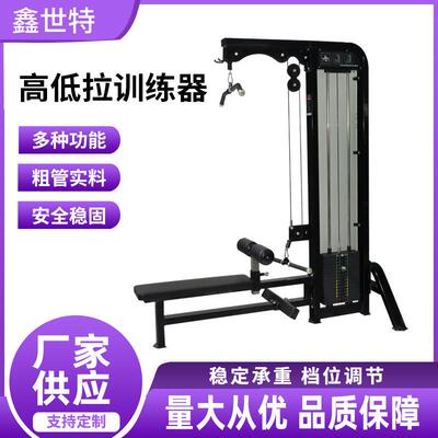 健身高低拉训练器多功能飞鸟背肌训练器可调节坐位高位下拉训练器