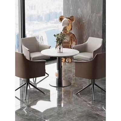 洽谈桌椅组合现代简约美容院会客接待洽谈桌椅酒店休闲旋转沙发椅