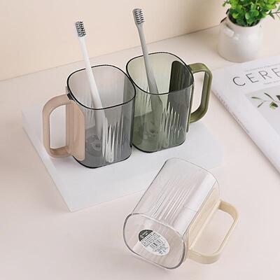 New Lightweight Luxury Transparent Mouthwash Cup, Simple Too