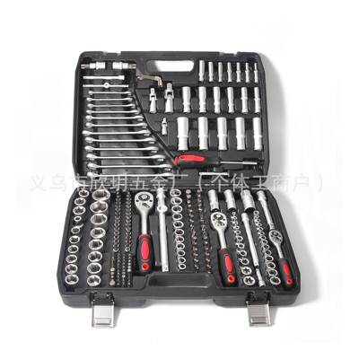 哑棘138光216PCS套盒筒旋具头械组合工具套装汽车轮扳手随车机铝