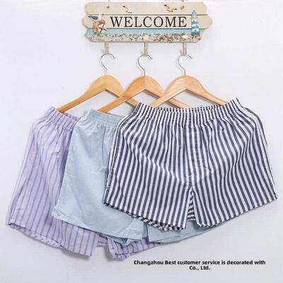 Men's cotton boxers, summer shorts large size high waist