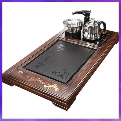 WG全自动6茶盘实木家用新款石茶台Q烧水茶壶一F769HH55体大茶海具