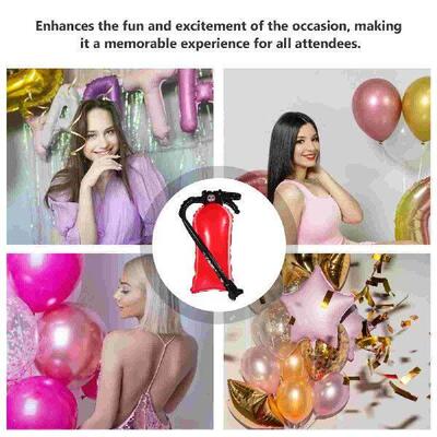10 Pcs Fire Extinguisher Balloon Inflatable Aluminum Foil