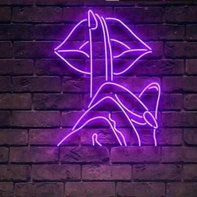 霓虹灯发光o牌字12527-3v灯带led广告酒吧装墙字母lgo网饰红图造