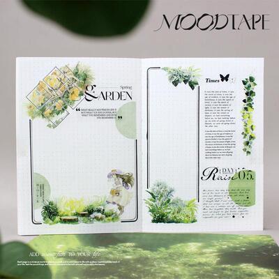 Moodtape。先业彼得原始手册磁带Guka贴纸字符宠物和纸带文具