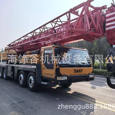 Used Sany 25 吨与 80 吨起重设备，大小构件搭配吊装