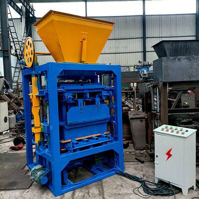 出口半自动制砖机QT4-24 混凝土免烧空心砖机设备 brick machine