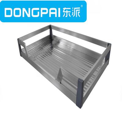 DONGPAI东派-不锈钢板式拉篮全钢拉篮厨房拉篮600不锈钢四边平篮