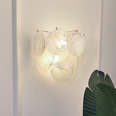 法式覆古Murano七彩云雾玻璃壁灯卧室床头灯背景墙过道玄关气氛灯