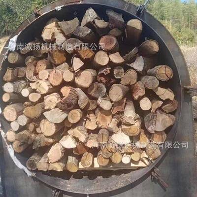 定制机河南烧炭化炉烤制炭新型卧式材炭化炉新型原木碳化木CY0042