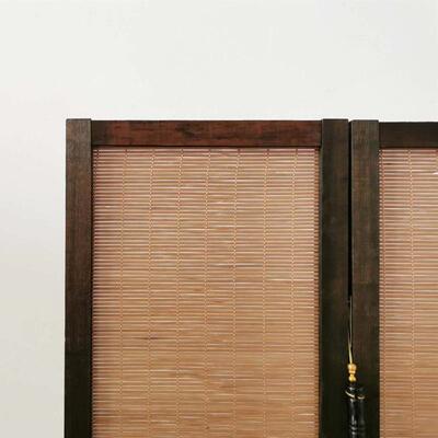 屏风座屏KX-62746入玄关隔断实竹子屏风木中户式简约代座屏室内现