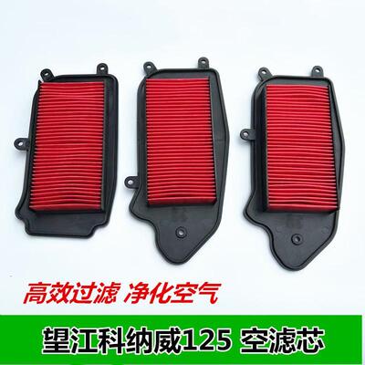 望江踏板摩托车仿UY125科纳威WJ125T-23空气滤芯滤清器空滤器