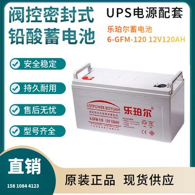 乐珀尔蓄电池6-GFM-12012V120AH信号系统基站备用电厂备用