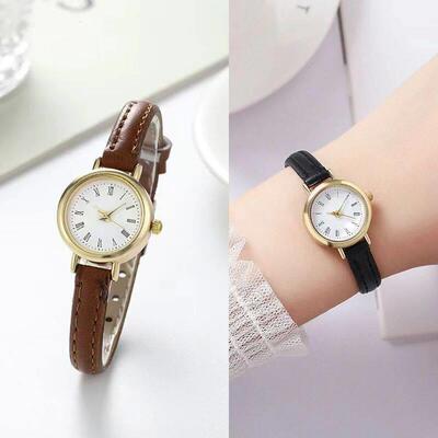 Women Watches Fashion Small Roma Dial Ladies Leather Band Qu