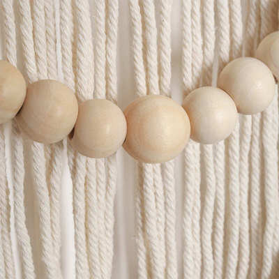 欧式波西米亚diy人工编织棉绳挂毯 流苏家居墙壁挂装饰软装