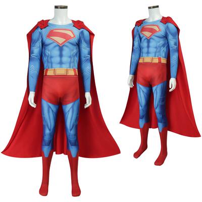 New Superman costume Clark Kent tight jumpsuit cosplay