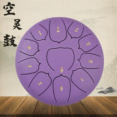 6寸11音空灵鼓钢舌鼓色空鼓忘忧鼓莲花鼓外贸跨境工厂打击乐器