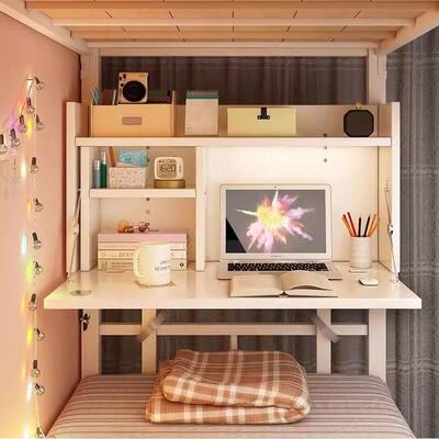 床上电脑桌简约桌子宿舍学生写字台小用室多功家能可卧折叠LZE书