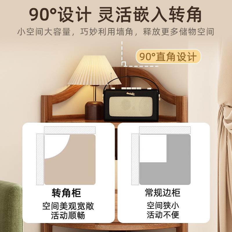 转角置物架落地多层收纳架墙角柜角落拐角厨房夹缝书架窄缝三角架