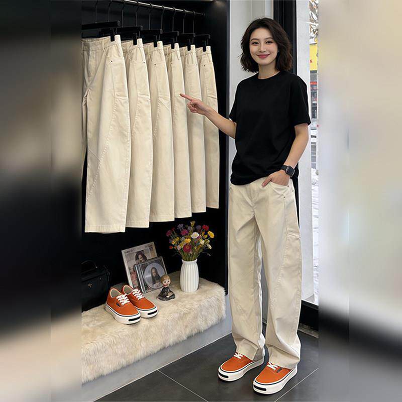 轻奢美式速干弯刀工装裤男2026夏季薄款百搭裤痞帅直筒休闲冲锋裤