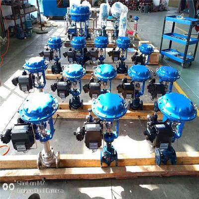 气动三通合流调节阀ZMAQ/X-16CDN40动薄膜三通调节阀结构图