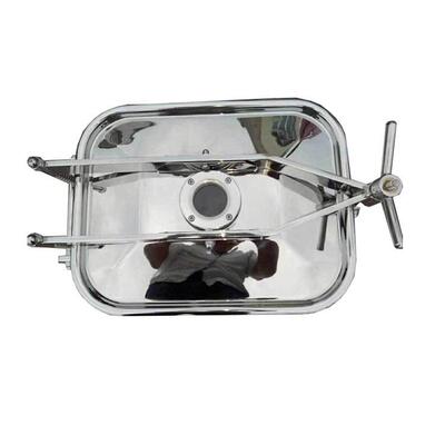 方形人孔530x430卫生级人孔设备灌顶人孔不锈钢人孔