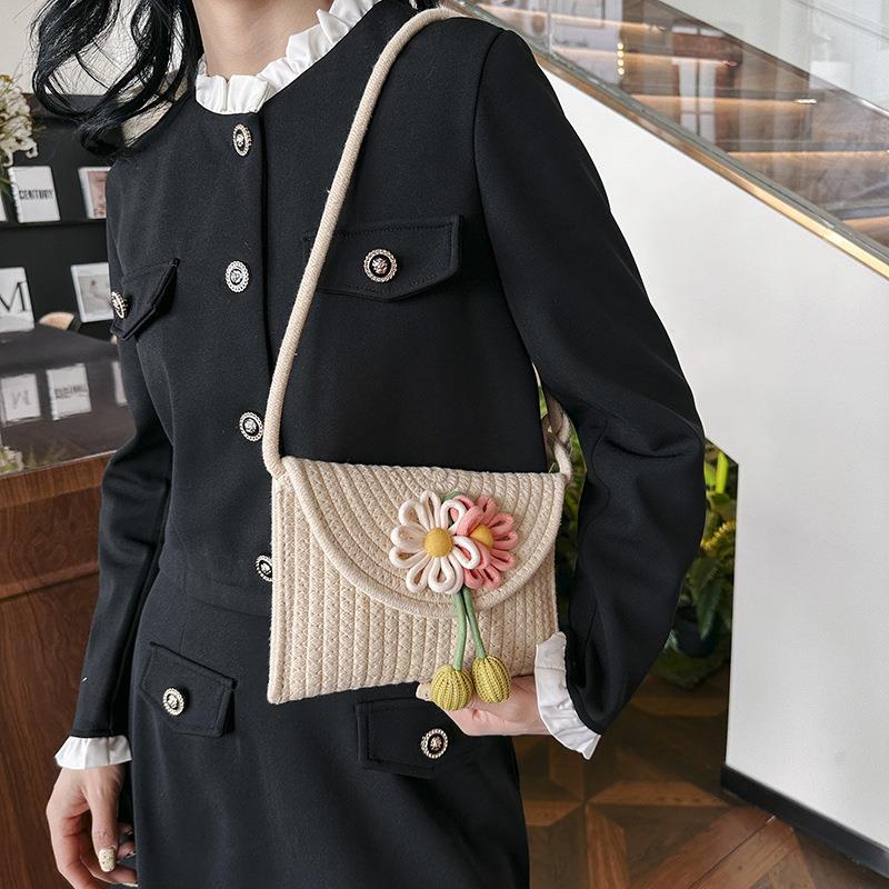 新款春夏小包包女士潮时尚编织斜挎手机包百搭洋气超火小方包女包