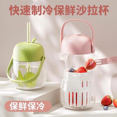 Chilled Fruit Cup for Fresh Fruits and Vegetable Salad, Yogu