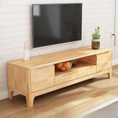 aTl北欧实木电视柜代简现约家多功能客厅影视柜x-515收纳储用物卧