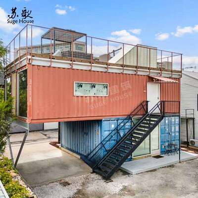 厂家直销新型模块化二层镀锌钢结构集装箱民宿酒店设计施工安装